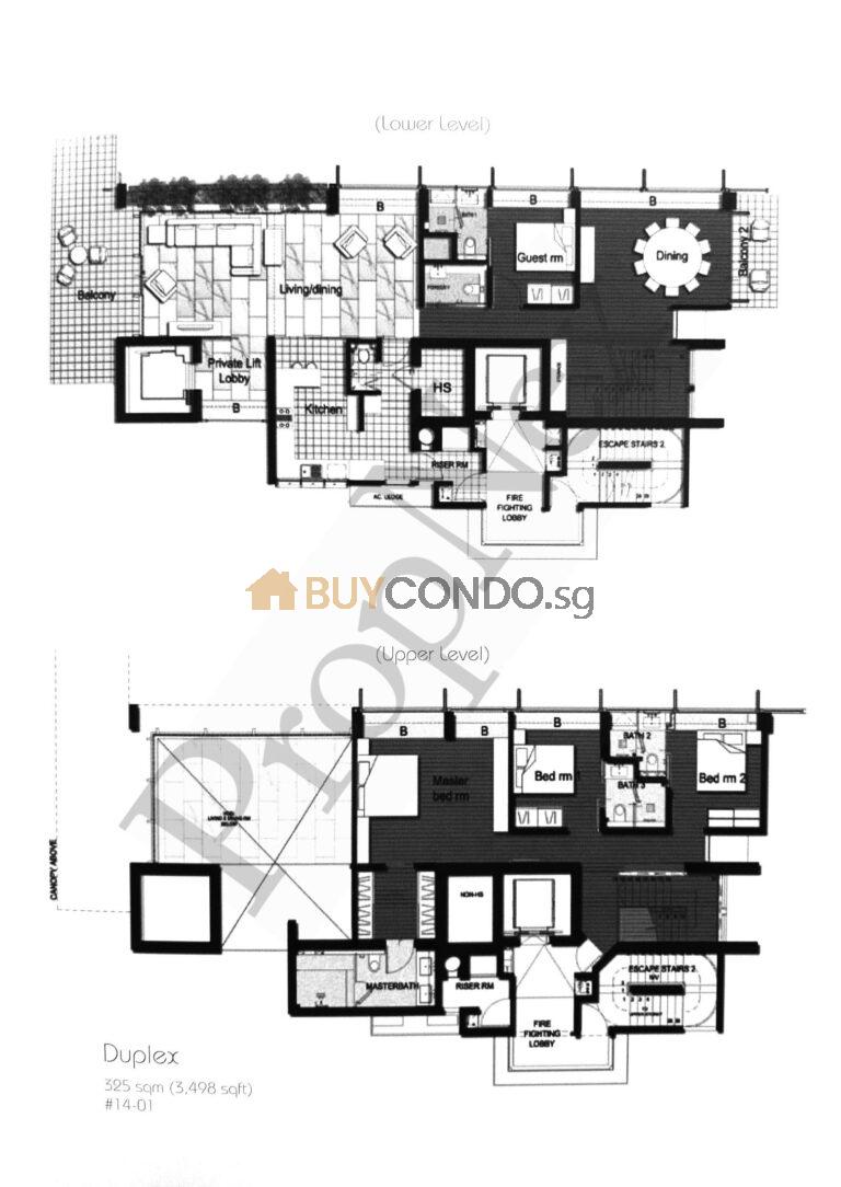 One Robin Condominium Floor Plan - Buy Condo Singapore