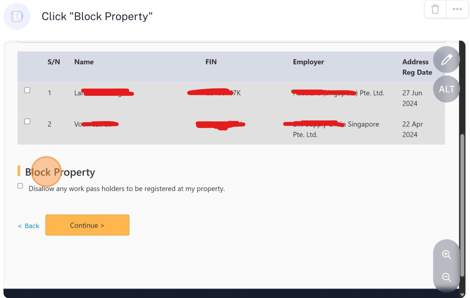 Removing Tenants & Blocking Your Property For Tenant Registrations